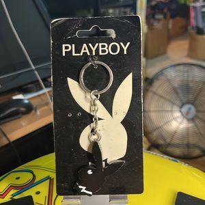 PLAYBOY | Accessories | 205 Playboy Black Logo Keychain Nwt Rare | Poshmark